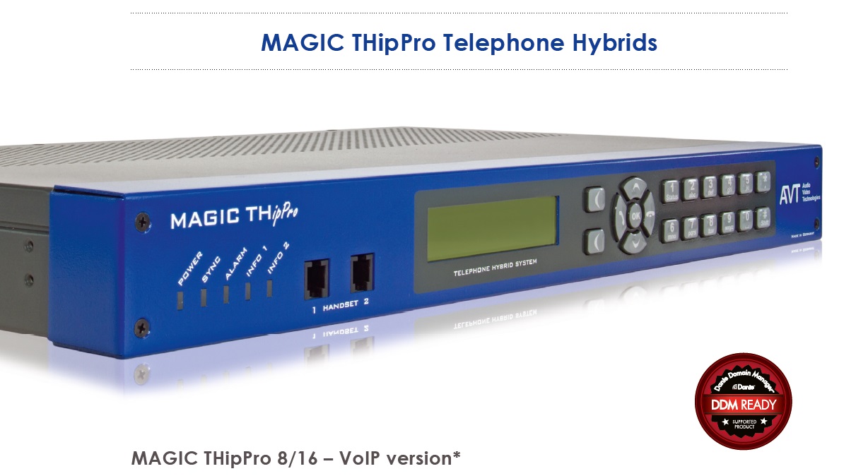 AVT MAGIC THipPro Telephone Hybrid - Eurocom Broadcast